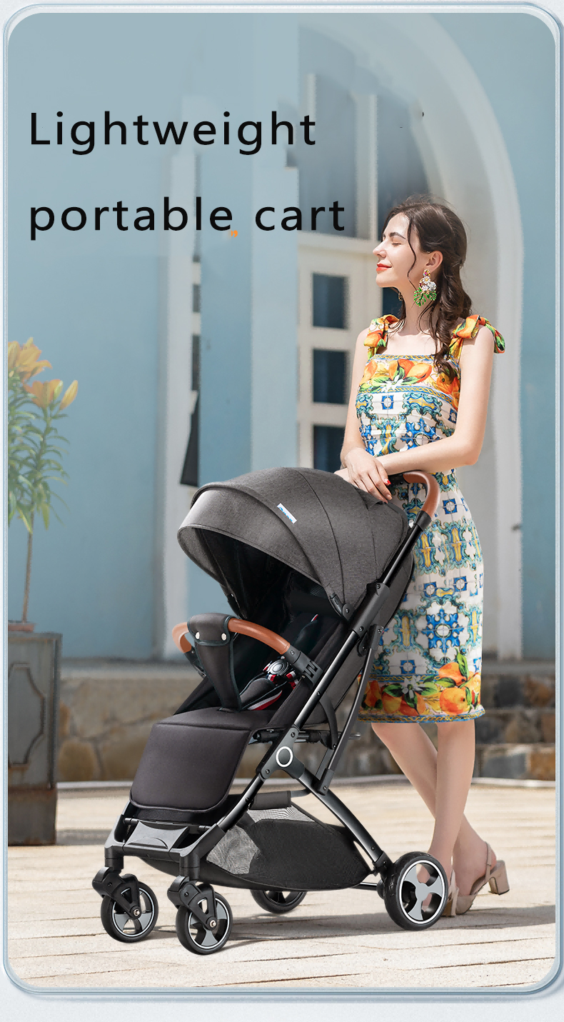 Beige Stroller baby Compact Stroller Cabin Travel Strollers Compact ...