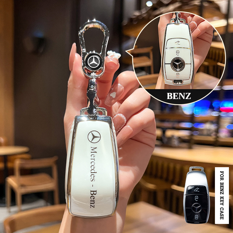 New Premium TPU Car Remote Key Case For Mercedes-Benz E/C/S/GLC/Class ...