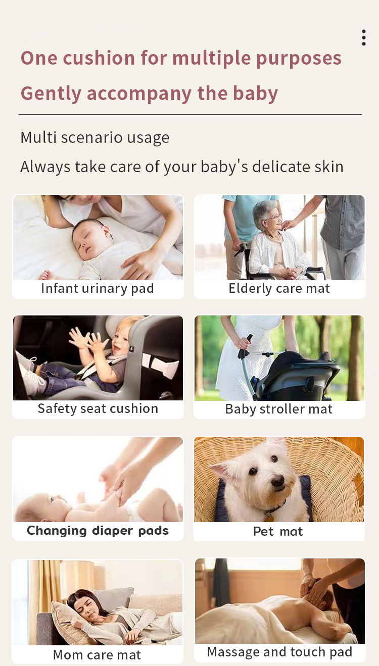 【Lemonu baby】Baby Changing Mat Waterproof 3 Layers Cotton Infant Urine ...