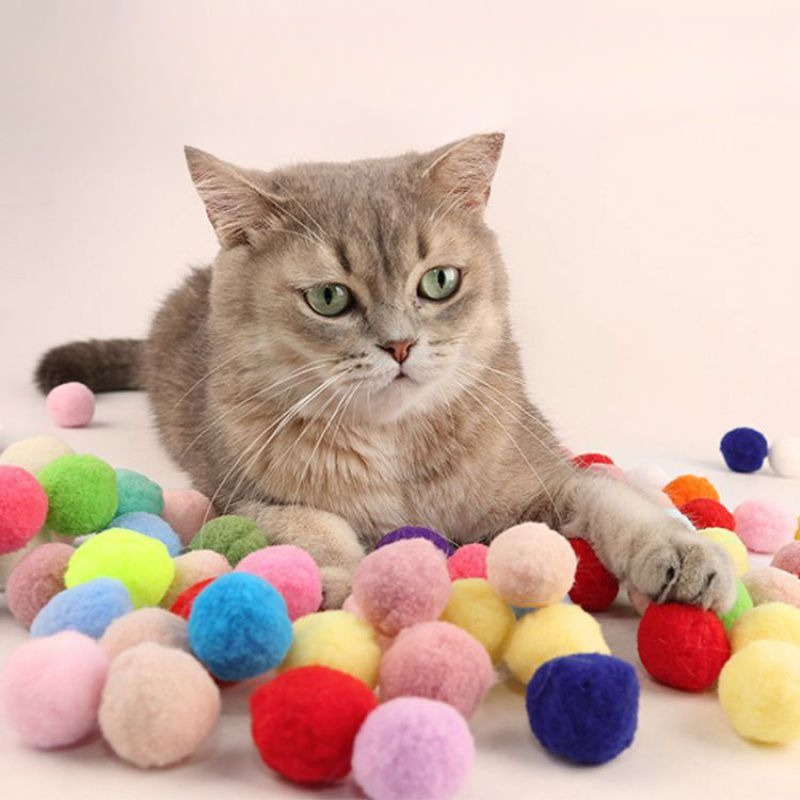 Cat Plush Ball Shooting Gun Silent Toy Stretch Plush Ball Cat ...