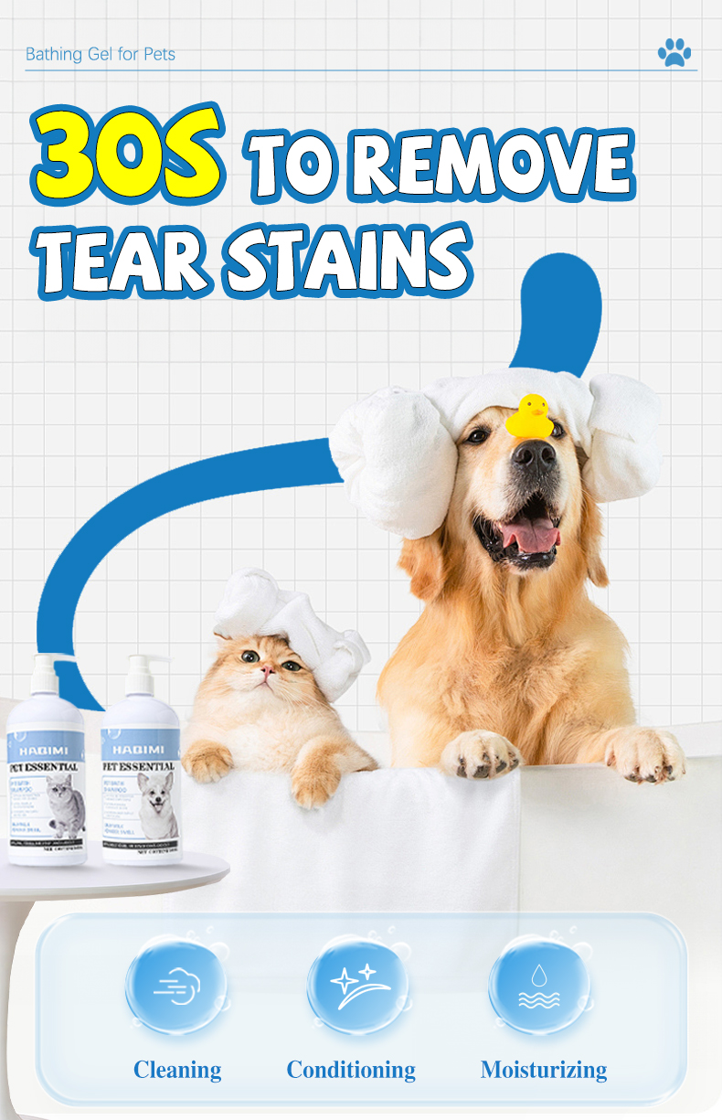 Dog Shampoo Pet Shower Gel Sterilization Dogs Shower Gel Deodorant ...