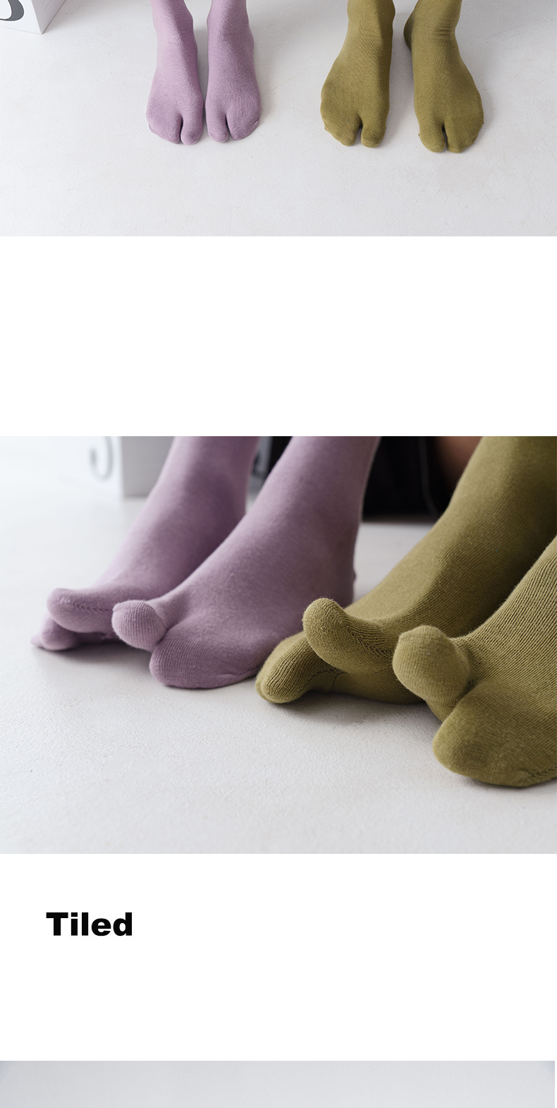 Stokin Two Toe Socks Women Long Ankle Tabi Socks Cotton | Shopee Malaysia