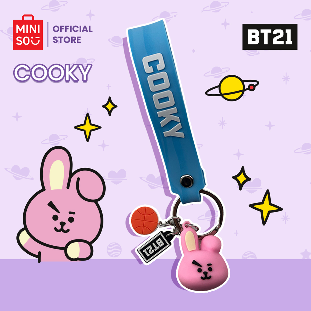 Miniso x BT21 Collection 3D Charm Strap Mobile Phone Charm Strap, Cute ...