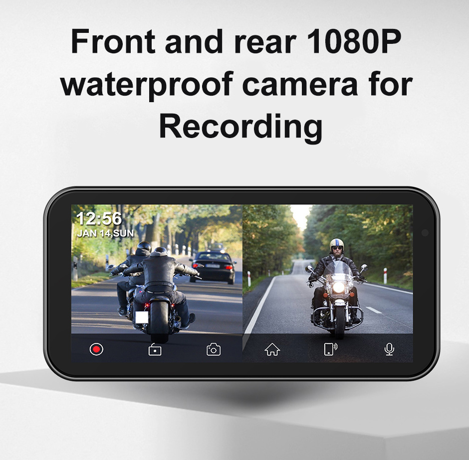 F83 Motorcycle Carplay Screen MP5 Device 6.25-inch Waterproof 1080P ...