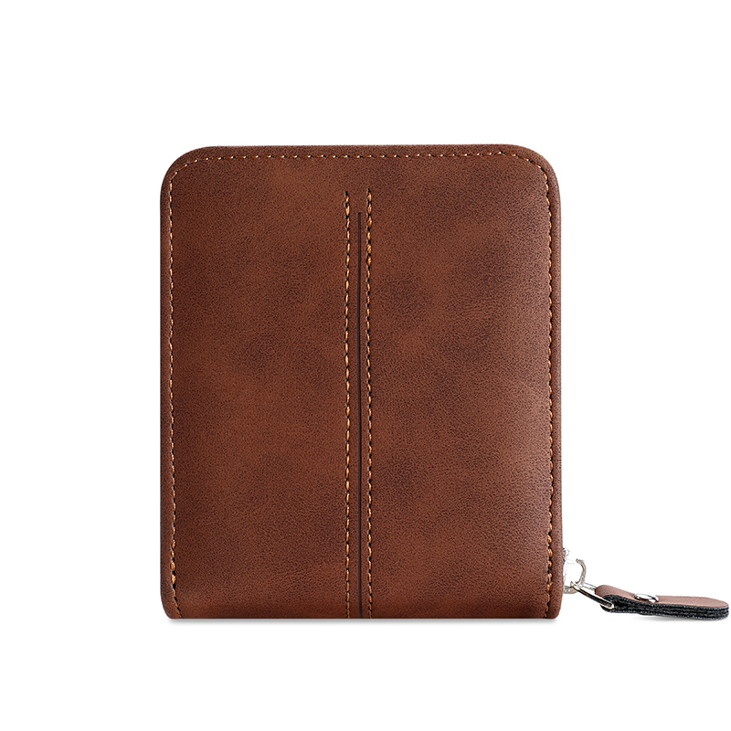 Vintage Men's Zipper Wallet: Trendy Multi-Functional Design with Card ...