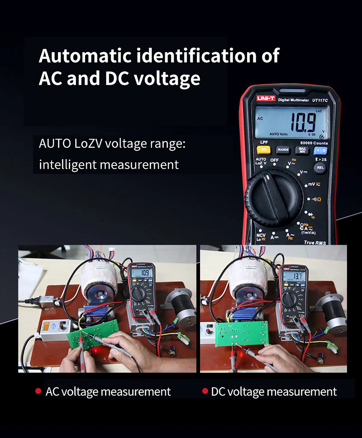 UNI-T UT117C Bluetooth Digital Multimeter 60000 Counts Professional ...