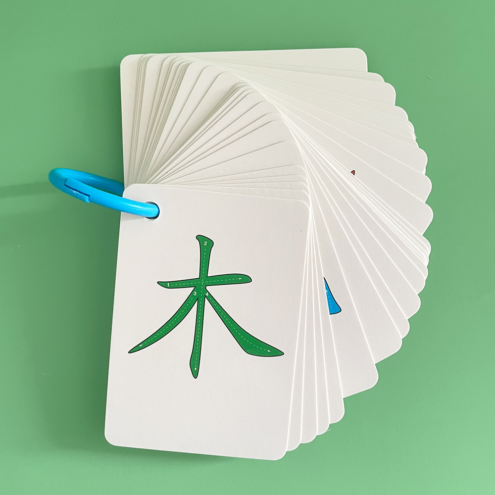 100Pcs Picture Literacy Chinese Characters Flash Cards for Kids Toddler ...