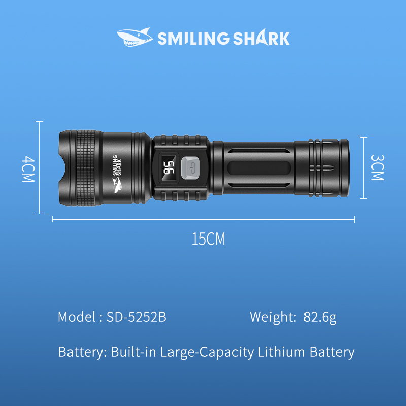 SmilingShark SD5252B LED Torch Light Super Birght Strong Light P50 ...