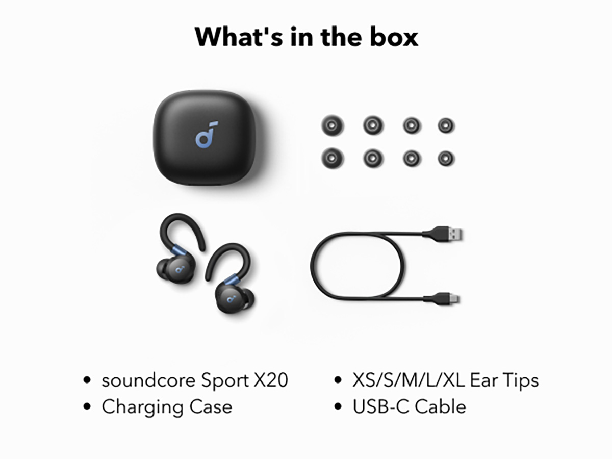 Soundcore Sport X20 by Anker, True-Wireless Workout Earbuds, Rotatable ...