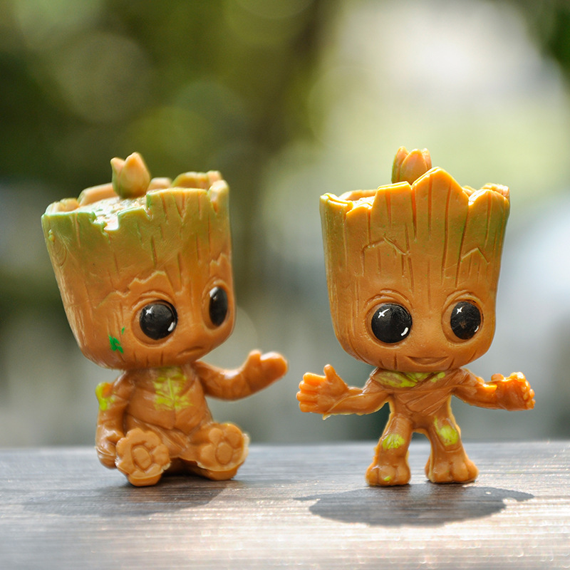 4Pcs/Set 4.5cm Anime Guardians of the Galaxy Figure Groot Baby ...