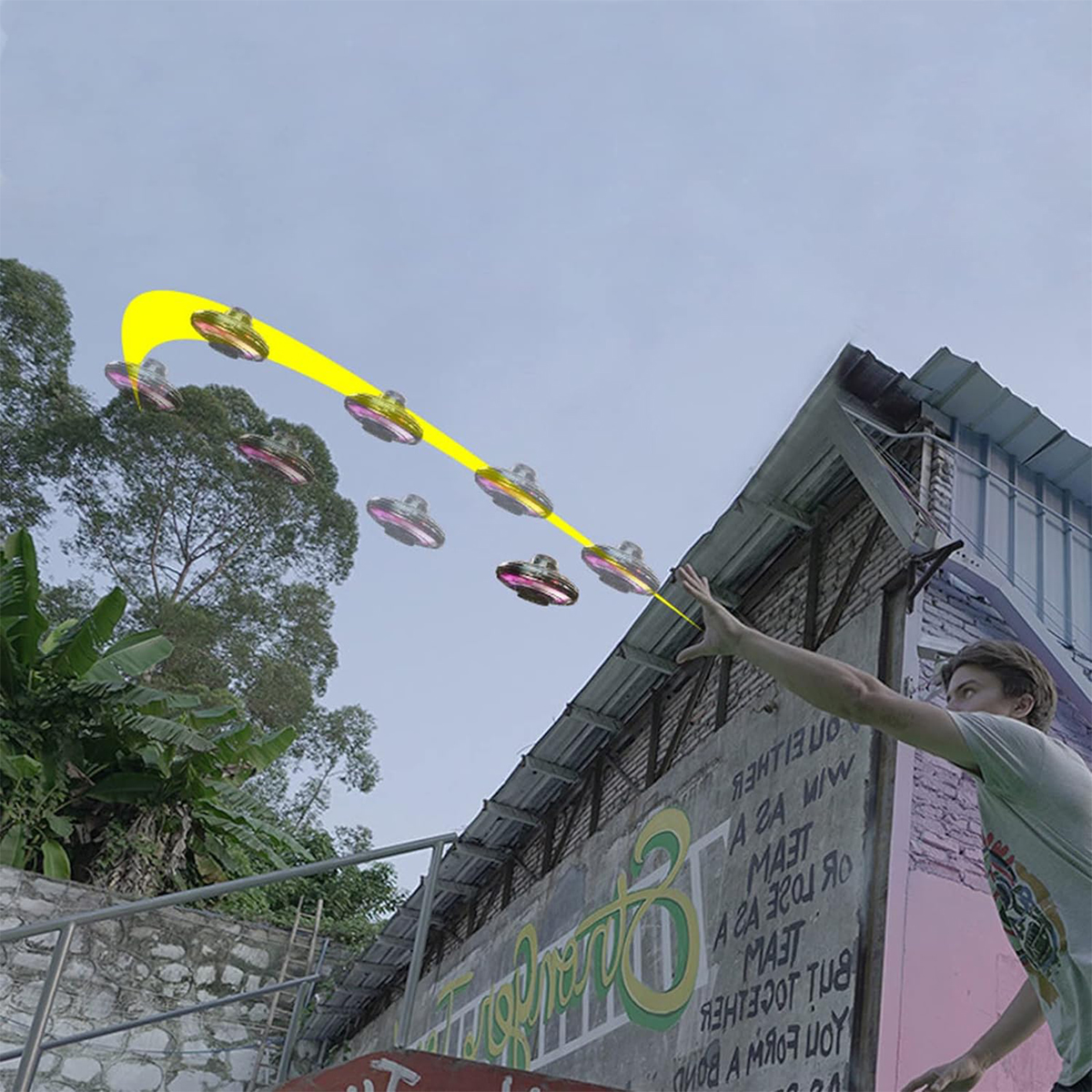 UFO Flying Drone - An interactive LED flying toy suitable for children ...