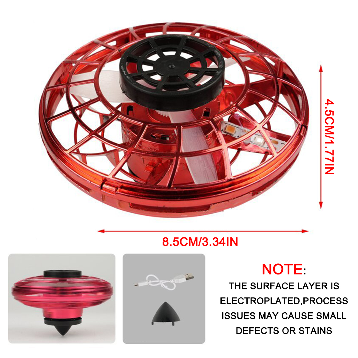 UFO Flying Drone - An interactive LED flying toy suitable for children ...
