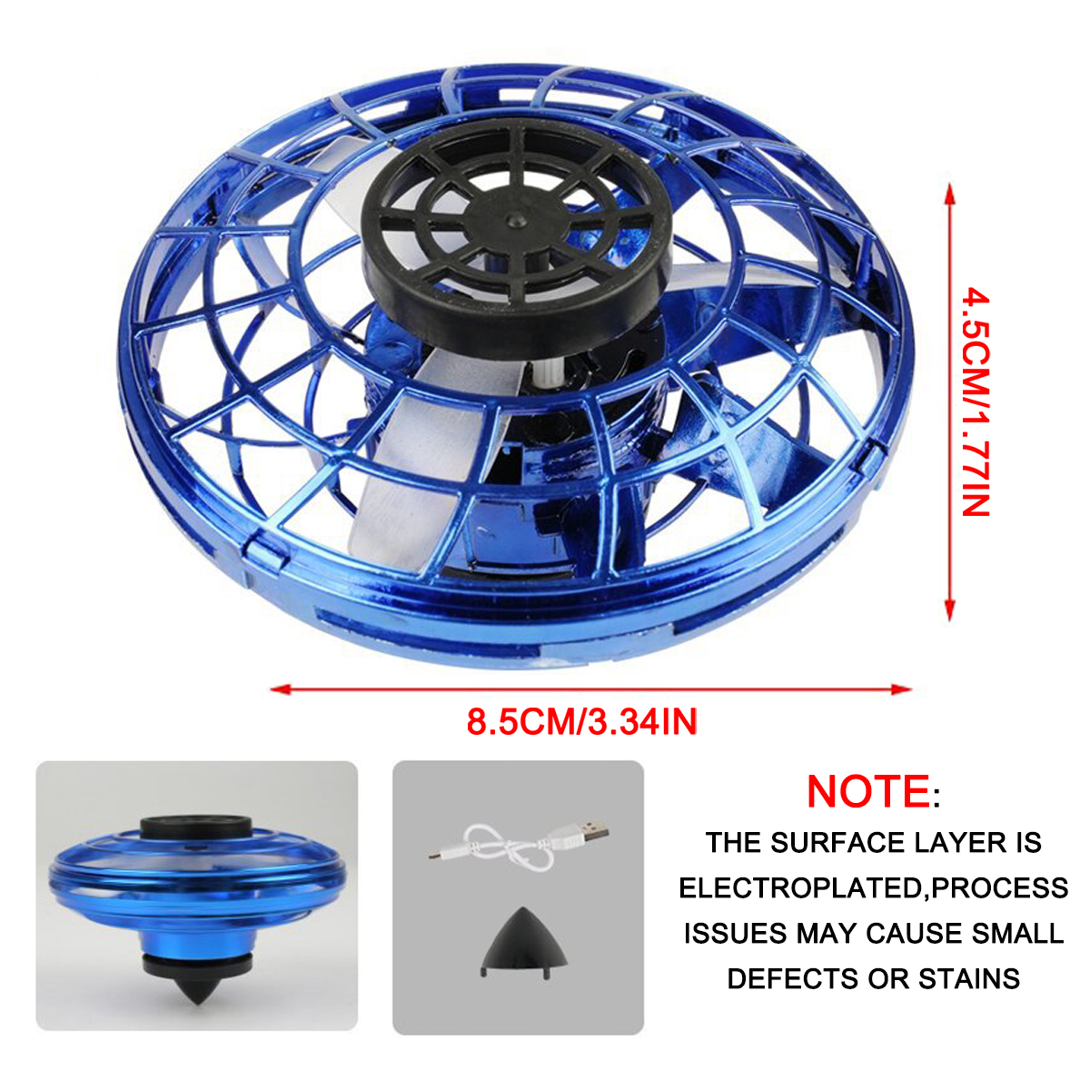 UFO Flying Drone - An interactive LED flying toy suitable for children ...