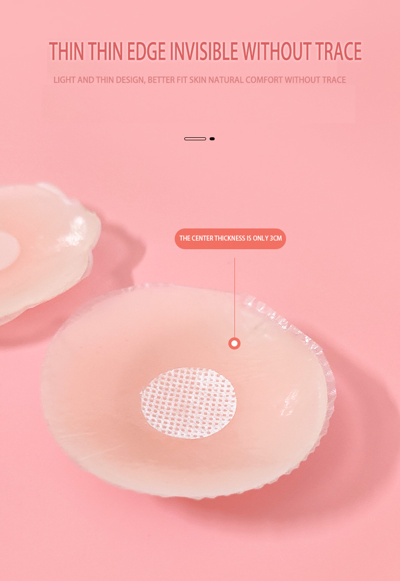 New Reusable Silicone Nipple Cover for Women Bra Sticker Breast Petal ...