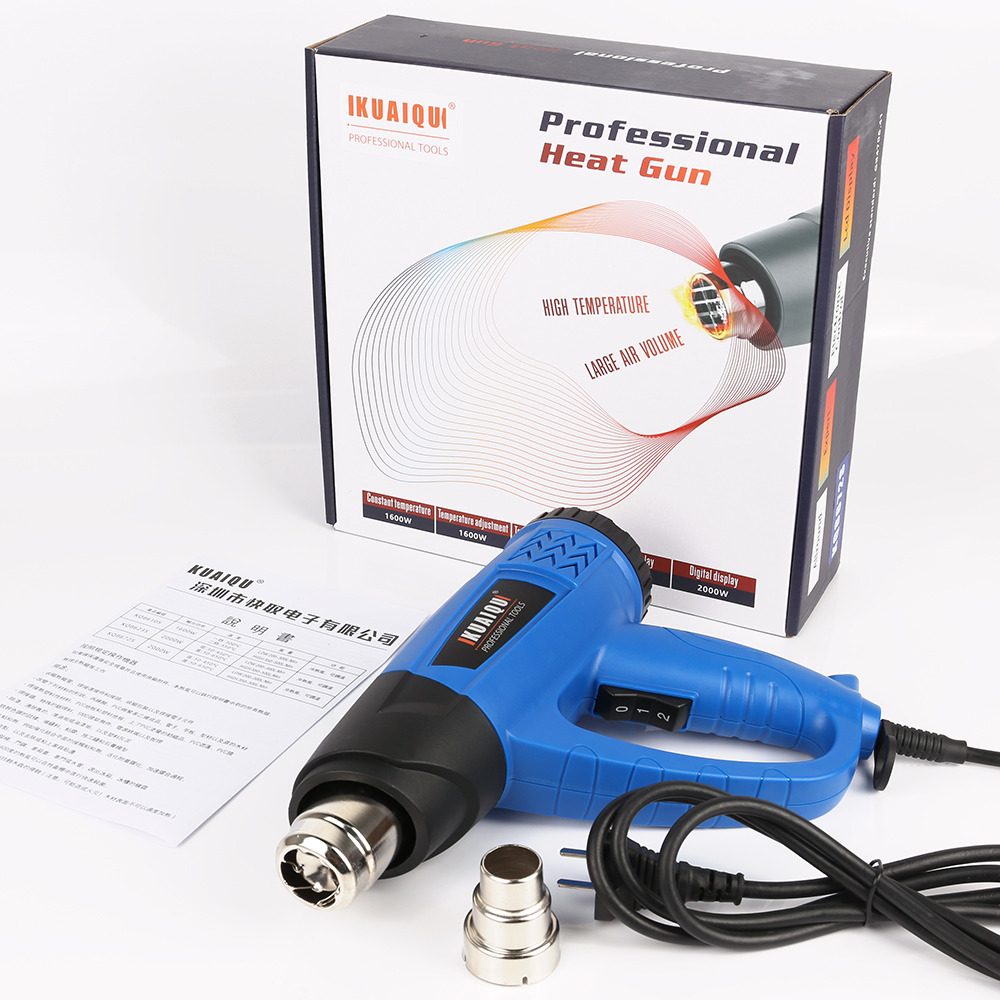 Hot Air Gun 2000W Variable Temperatures Hot Air Blower 220V Hand-held ...