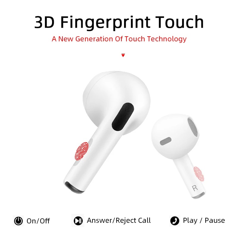 Original Mini Pro4 TWS Bluetooth Earbuds - Wireless Stereo Sound with ...