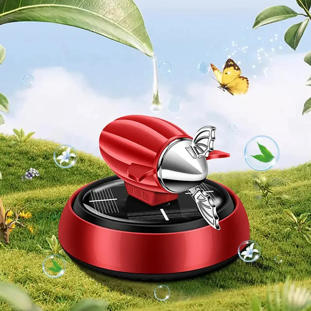 Solar Car Aromatherapy Fragrance Ornaments Solar Air Freshener Airship ...