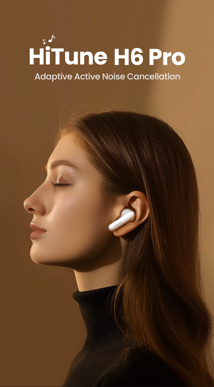 UGREEN HiTune H6 Pro Hybrid Active Noise-Cancelling Earbuds LDAC Hi-Res Audio Wireless Bluetooth ...