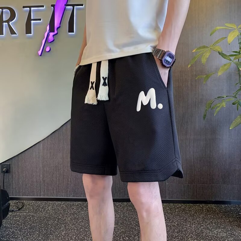 Short Shorts Men Street Wear Print M. Korean Version Casual Five-point ...