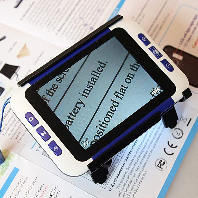 3.5" Color LCD 2-32X Portable Electric Digital Magnifier Low Vision ...