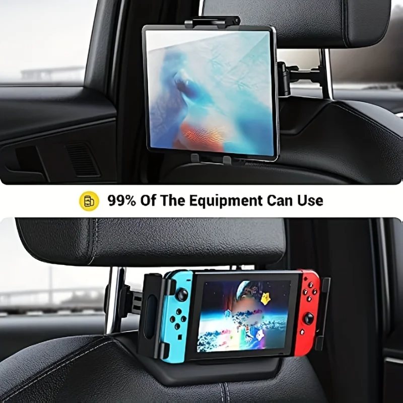Car Tablet Holder Headrest Tablet Mount Headrest Stand Cradle ...
