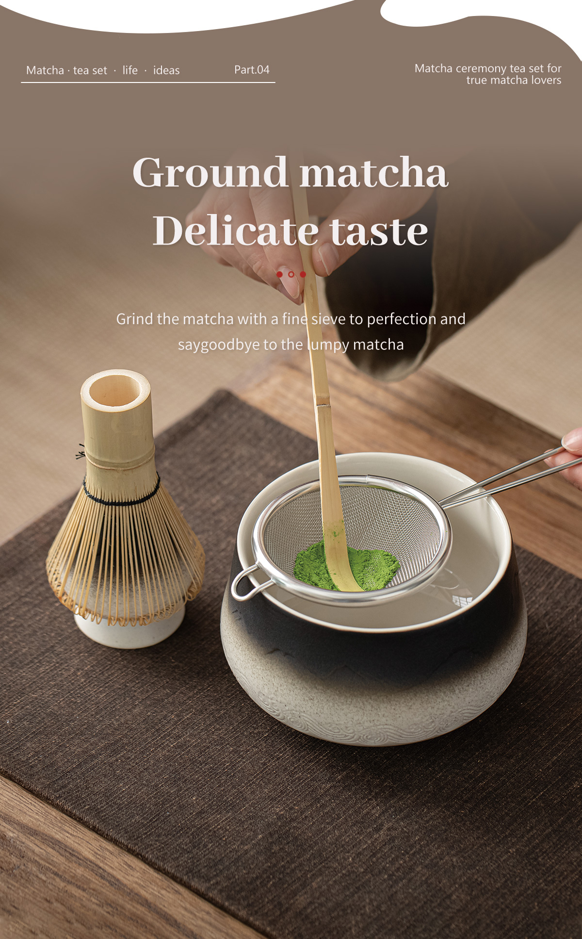 TEANAGOO Japanese Matcha Set (7pcs) Matcha Whisk Mtacha Kit Matcha Bowl ...