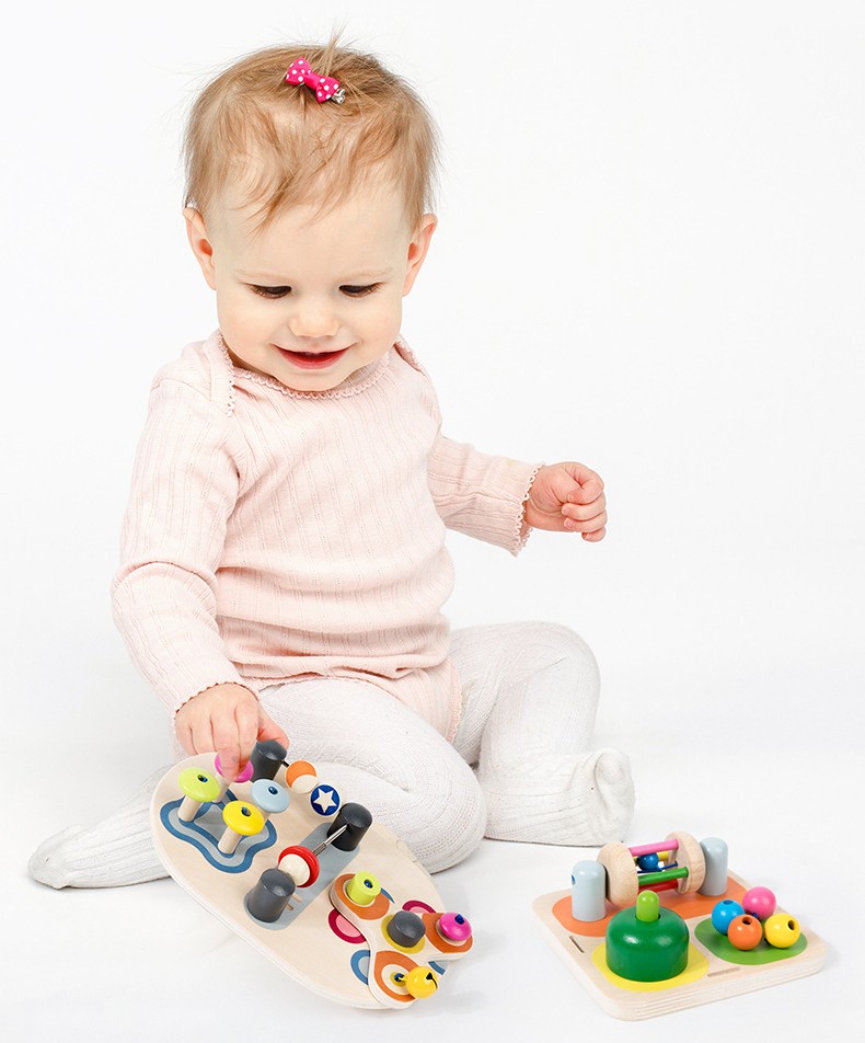 Montessori Busy Board for 1 Year Old, Sensory Toy for Toddlers, Travel ...