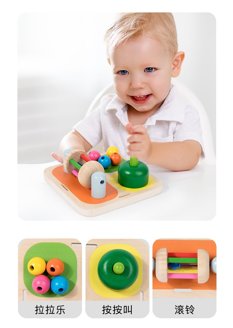 Montessori Busy Board for 1 Year Old, Sensory Toy for Toddlers, Travel ...