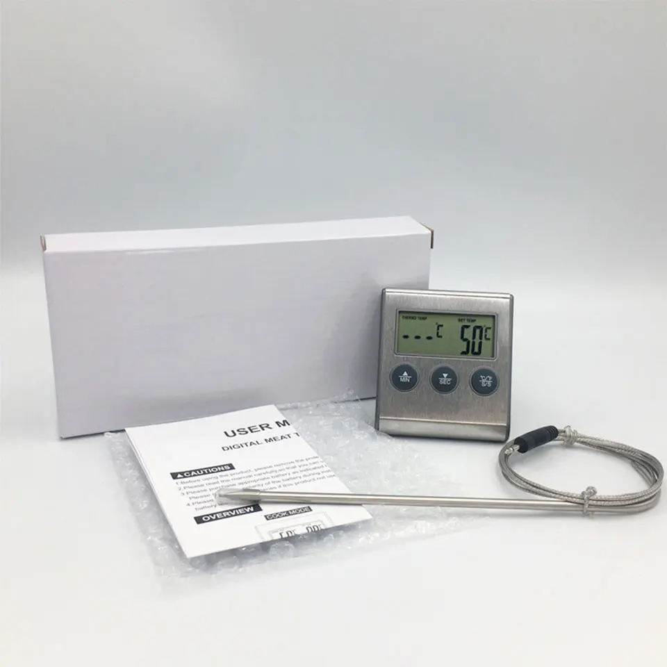 Kitchen Digital Cooking Thermometer Meat Food Temperature for Oven BBQ ...