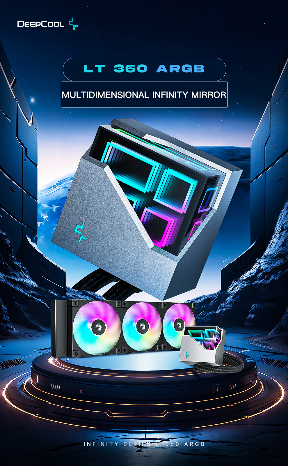 Deepcool LT360 LT240 LT720 LT520 ARGB CPU AIO Liquid Cooler 360mm High ...
