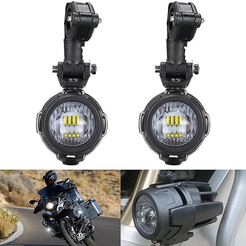Universal Motorcycle LED Headlight Projector Lens ATV Driving Lamp Fog Light for BMW R1250GS ADV ...