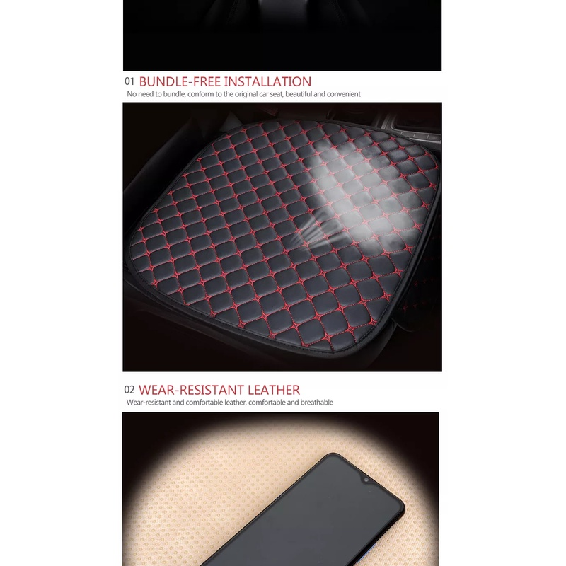 Seametal Pu Leather Car Seat Cover Luxury Car Seat Cover Breathable Car