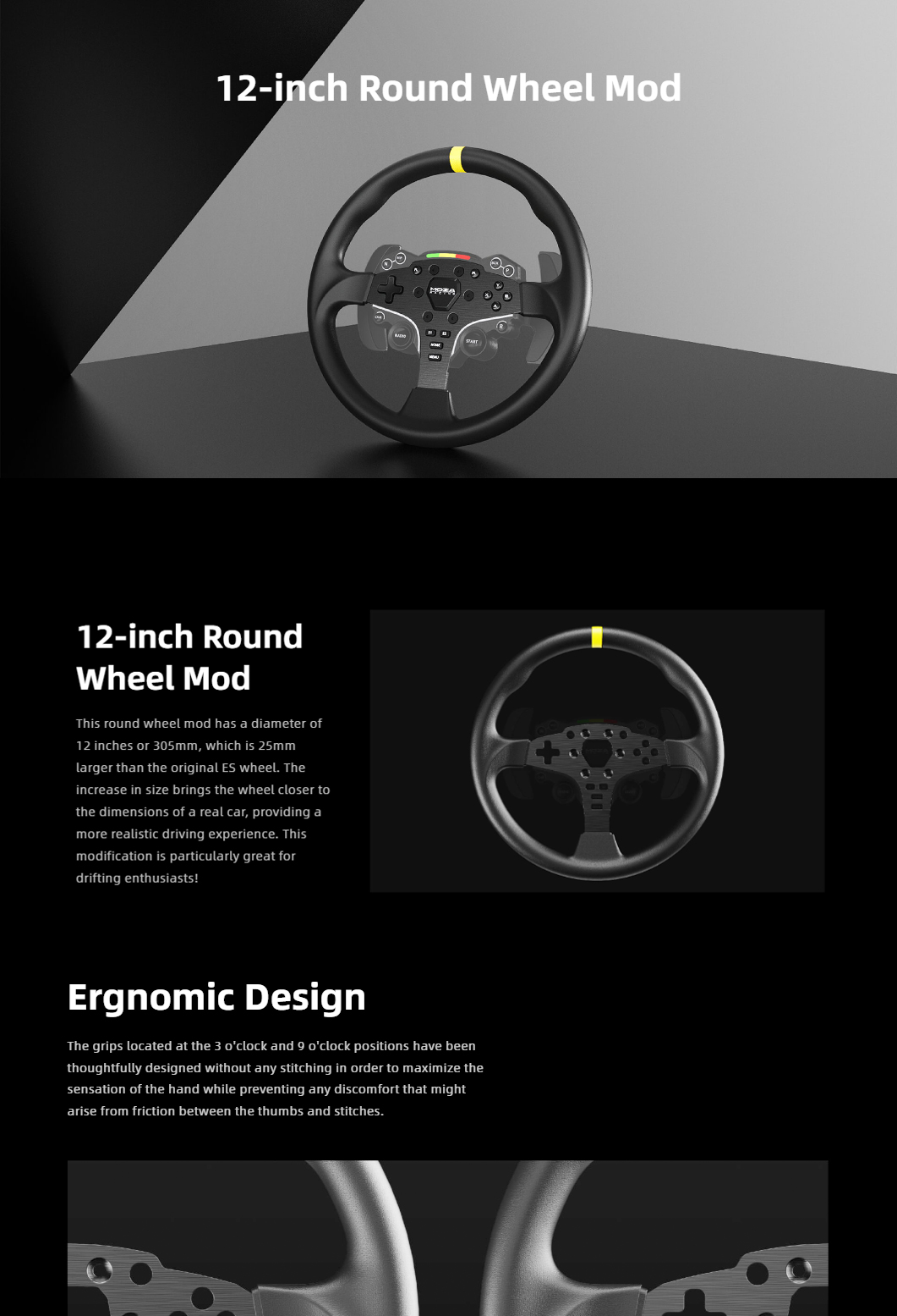 MOZA Racing 12-inch Round Wheel Mod for ES12-inch Round Wheel Mod for ES Wheel | Shopee Malaysia