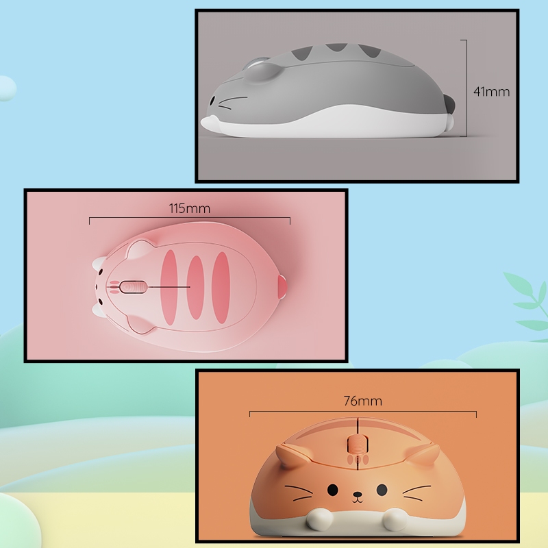 Akko Cat Theme Wireless Gaming Mouse, 2.4G GHz with a USB Receiver ...