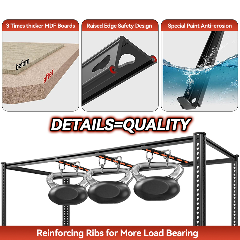 【Deliver Within 24 Hours】MOK 180*60*180cm Can Carry 960KG Shelves Racks ...