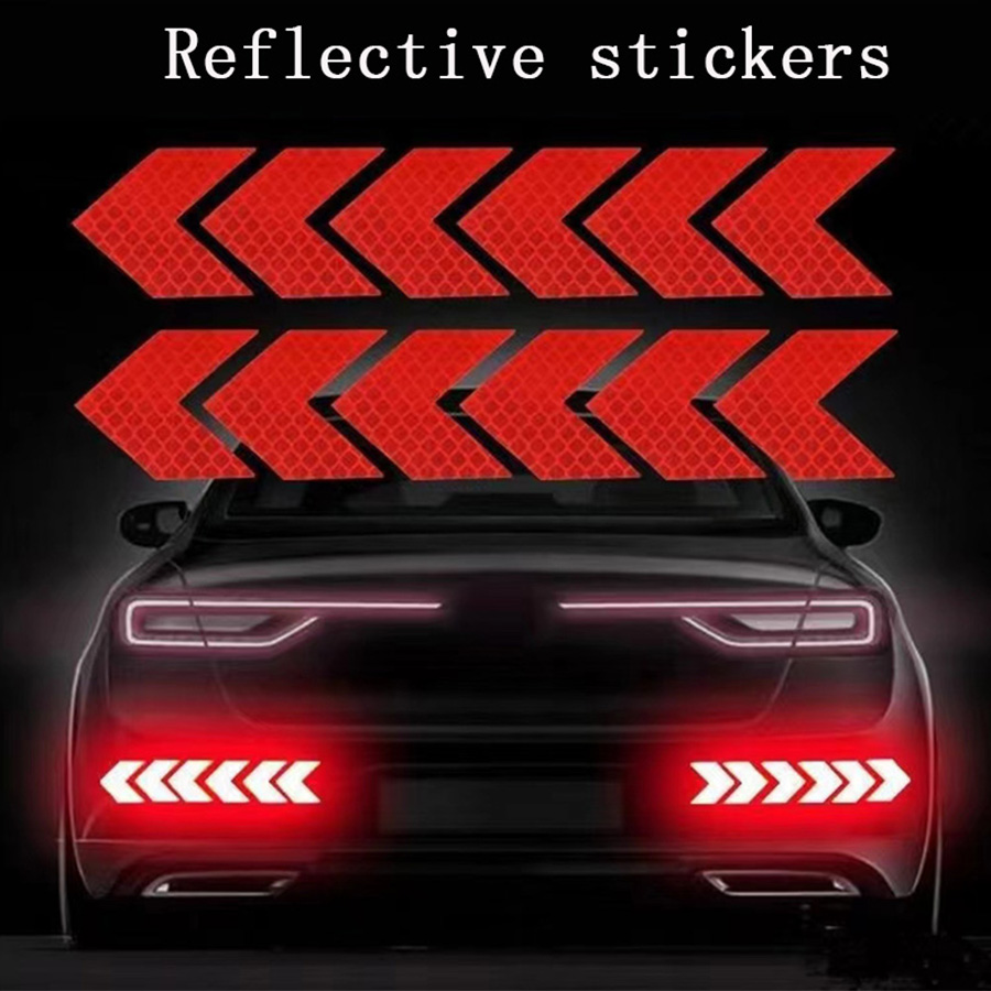 10PCS/set of car bumper reflective safety strip stickers, car ...