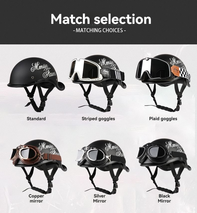【HOT SALE】⚡COD⚡ Available Retro Helmet Scoop Hat Harley HelmetSummer ...