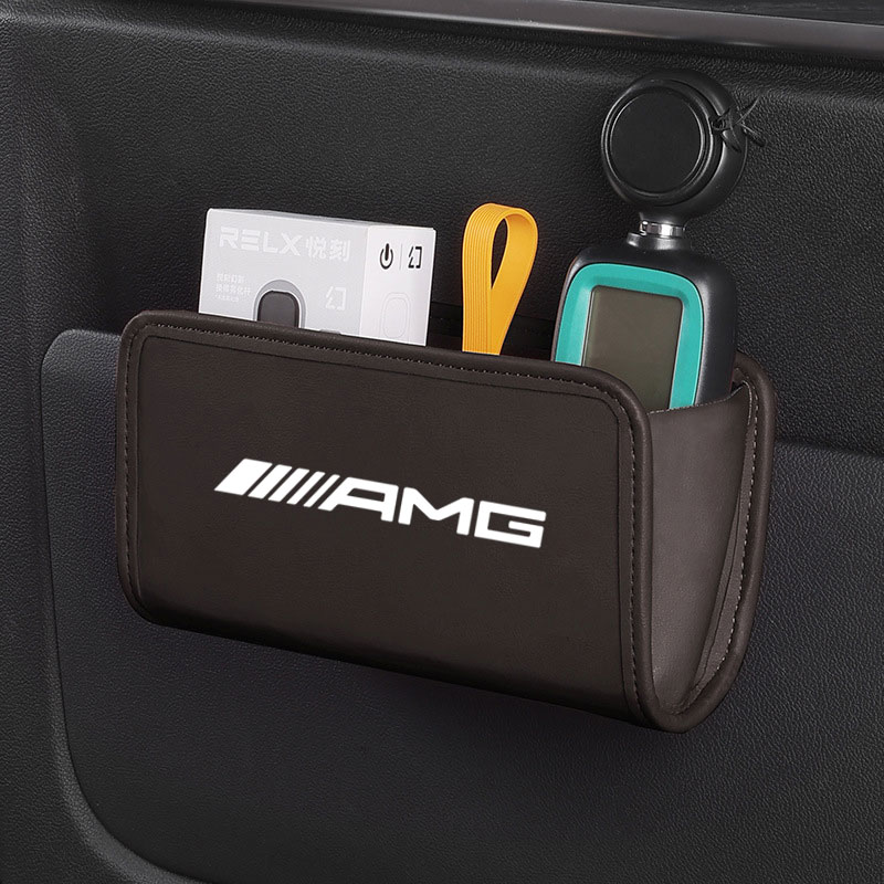 Honda car Leather Multi functional door storage box trash can cup ...