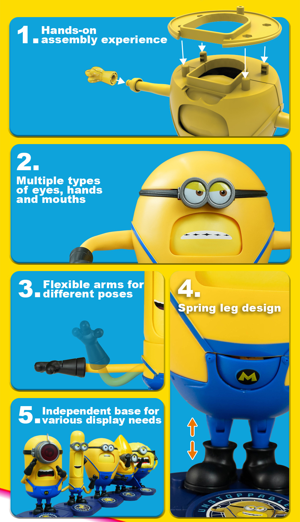 YOLOPARK AMK Series Despicable Me 4 Minions Model Kits Mega Jerry ...