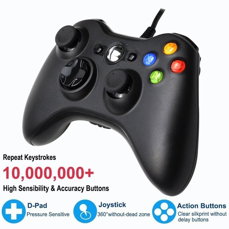 USB Wired Game Controller Console Joypad for PC Joystick Control Mando ...