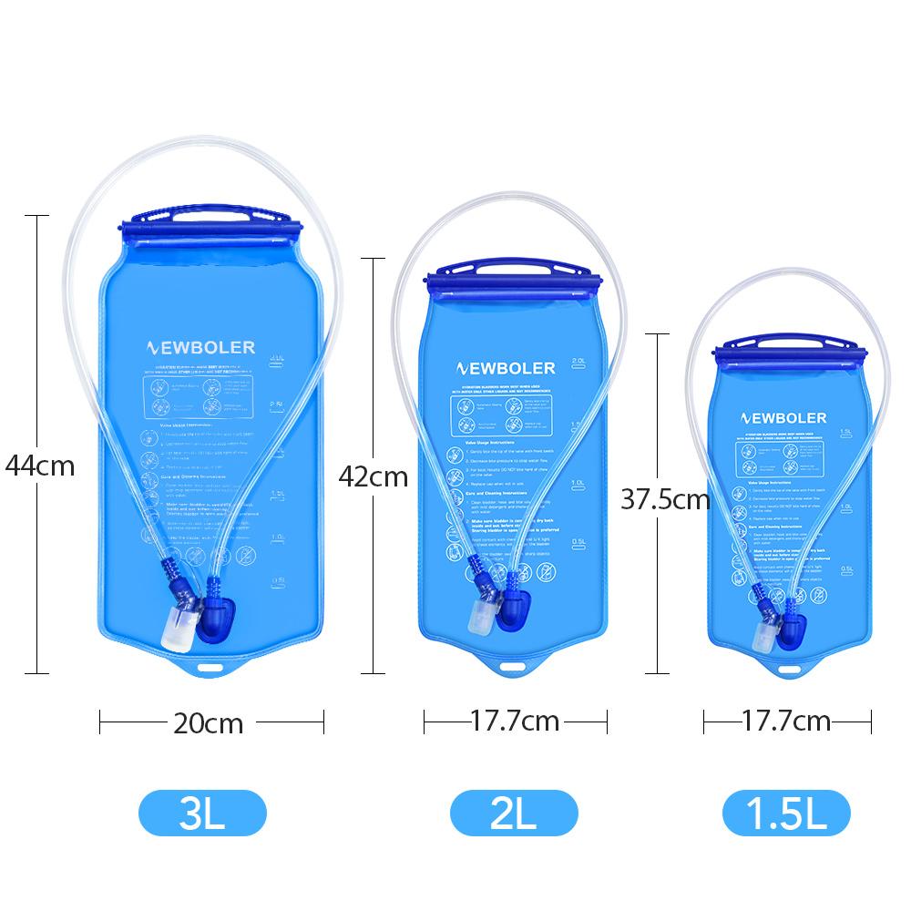 Newboler 1.5L 2L 3L Water Bladder Portable Water Bag TPU BPA-Free ...