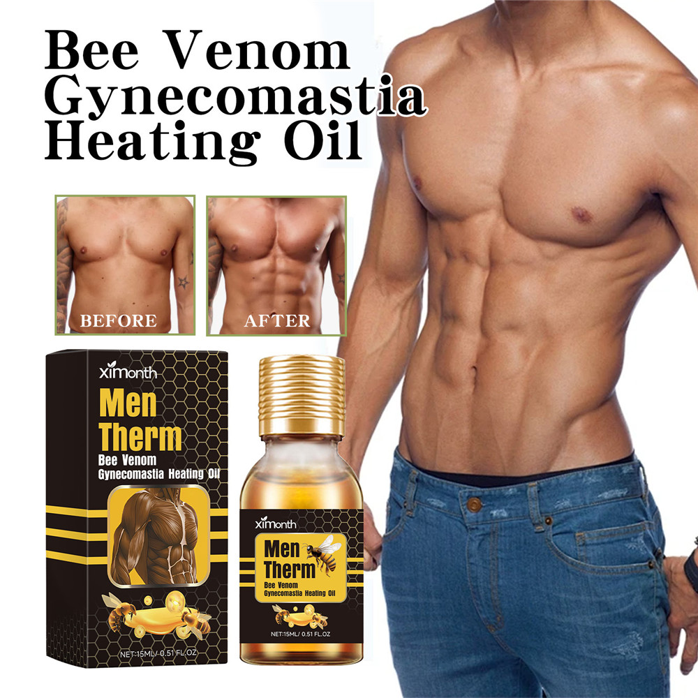 Ready Stock 30ml Bee-Venom Gynecomastia Relief Oil Easy Applying Chest ...