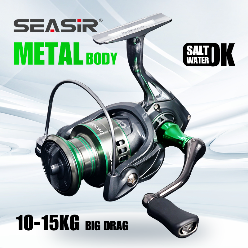 Seasir DW Fishing Reel 1000-7000 Max Drag 15kg 14+1 BB All-Metal ...