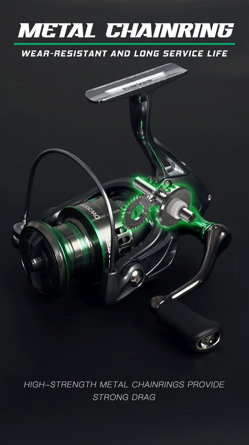 Seasir DW Fishing Reel 1000-7000 Max Drag 15kg 14+1 BB All-Metal ...