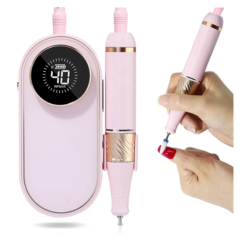 40000 RPM Electric Nail Drill Gel Polisher Rechargeable Nail Remover ...