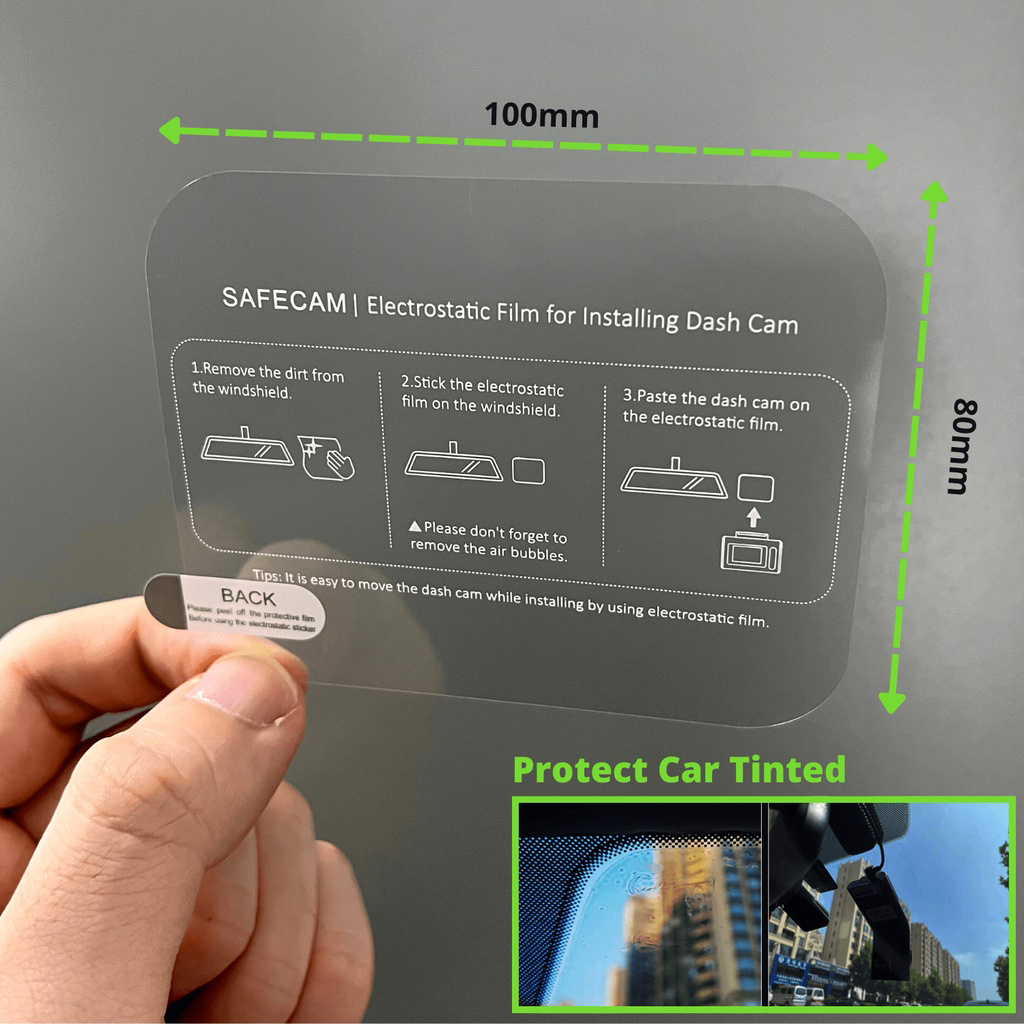 Dashcam Electrostatic Sticker Heat Resistant (10cm x 8cm) | Shopee Malaysia