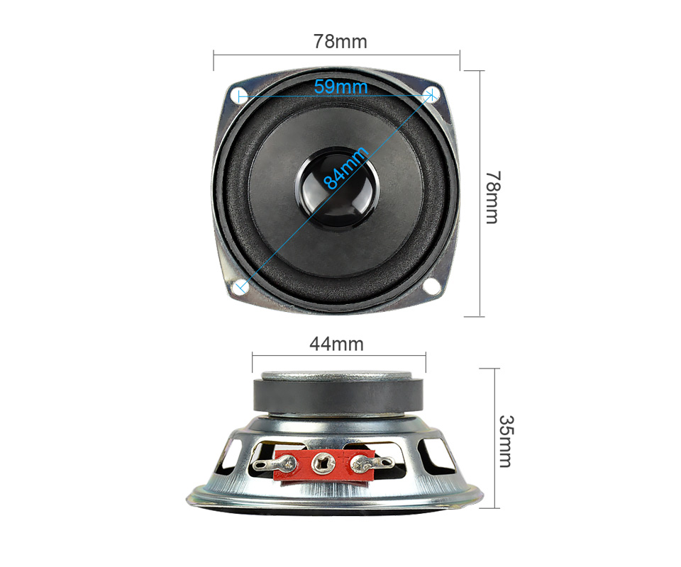 AIYIMA 3 inch 4Ω 5W Audio Portable Full Range Speakers DIY for Bluetooth Multimedia Speaker Home ...
