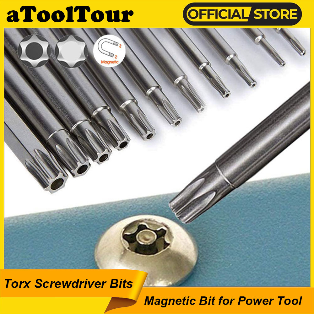 Torx Screwdriver Bit Set Star Head Tamper Proof Security Drill Bit Set ...