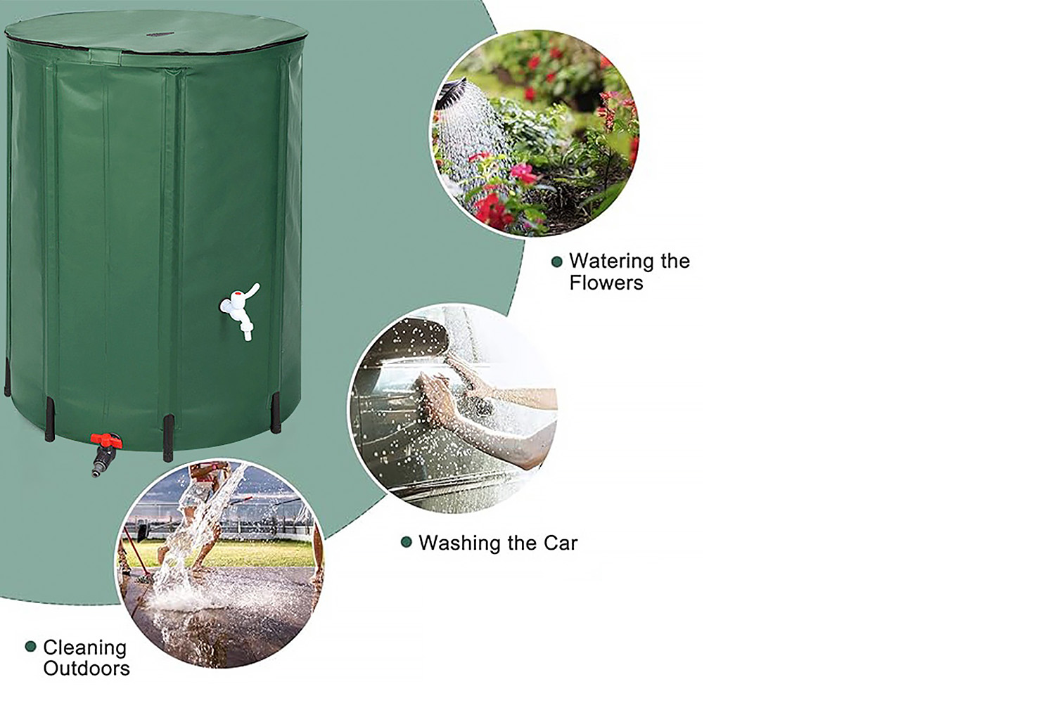 ⚡️Ready stock⚡️Portable Rain Barrel Rainwater Collection Rain Foldable ...