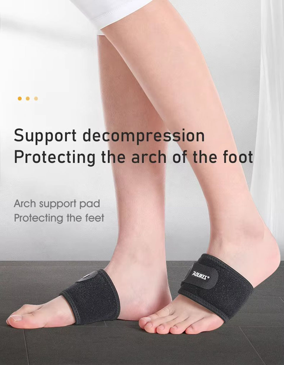 AOLIKES 1052 Arch Pad Male Female Flat Foot Correction Arch Support ...